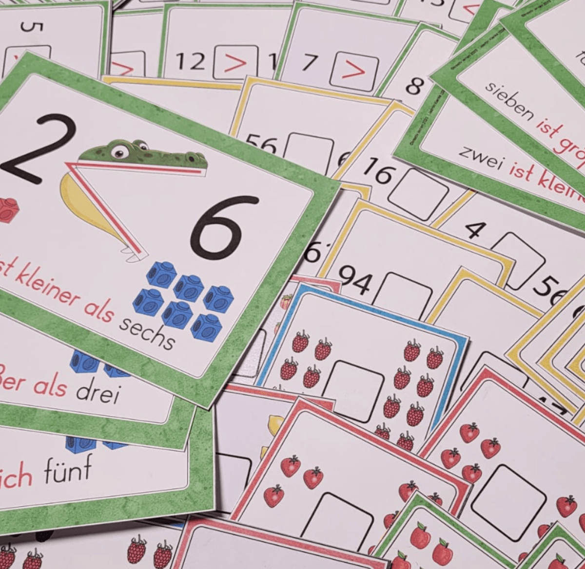 Zahlen vergleichen – größer, kleiner gleich… – Kreativ Lernen